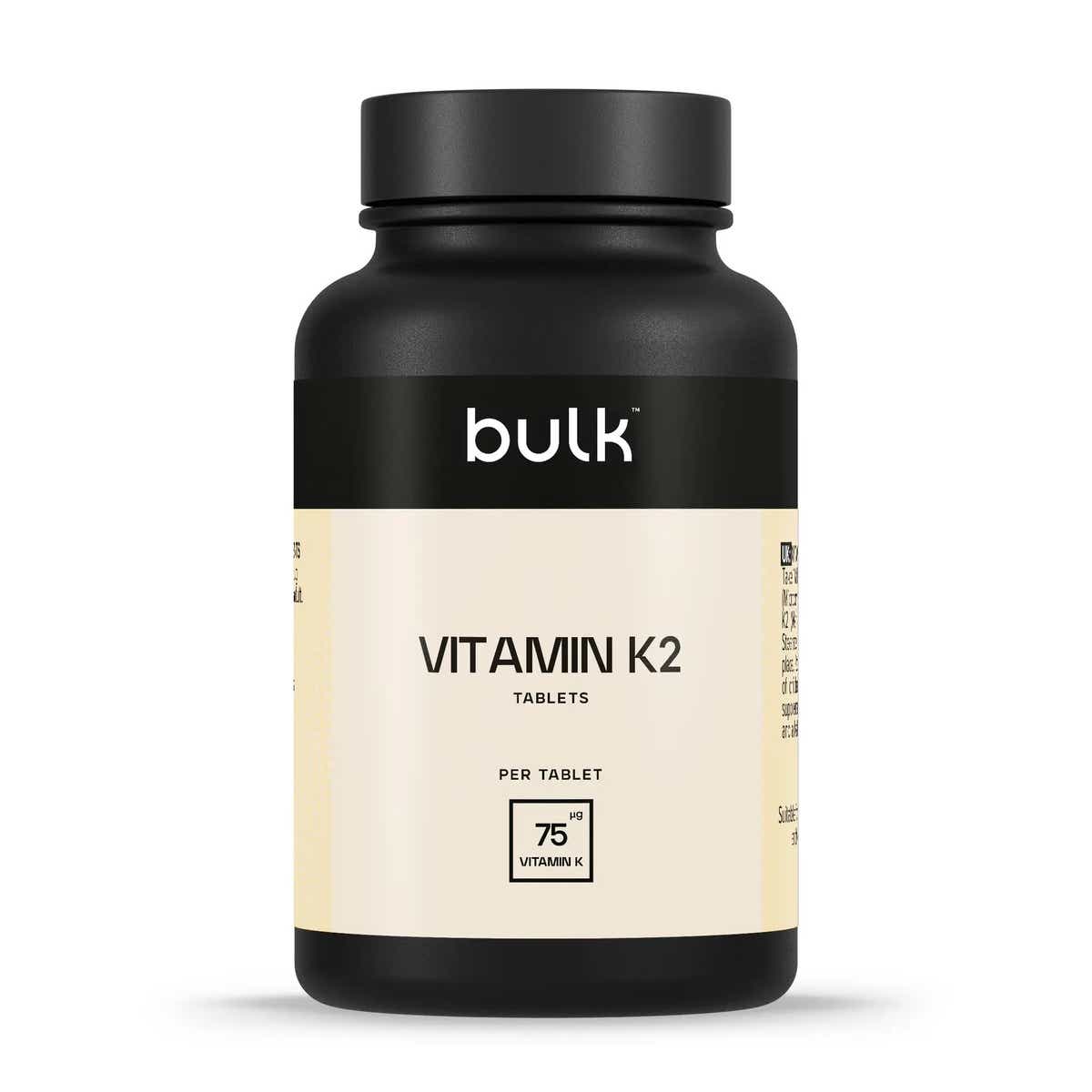 Vitamin-K2-Tabletten 75 μg|Bulk™ Schweiz