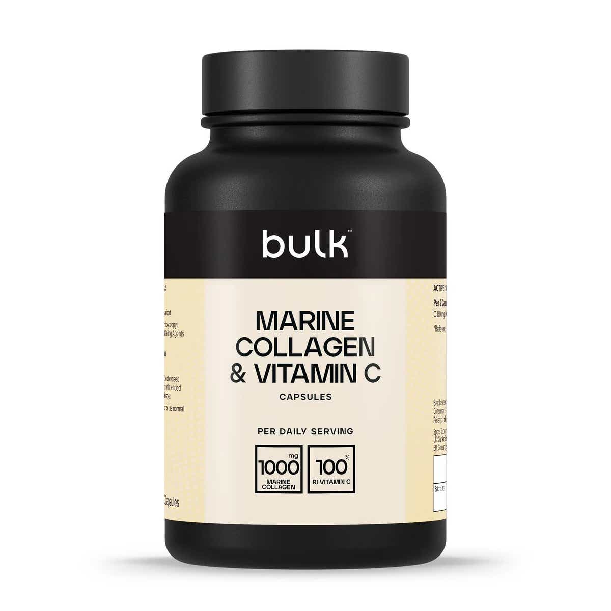 Capsule di Collagene marino e vitamina C|Bulk™ Italia