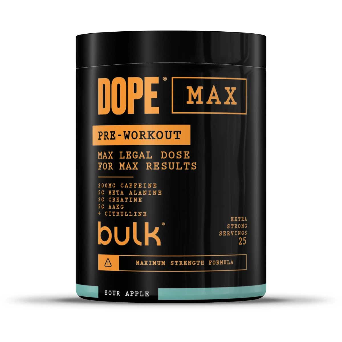 Dope Max | 200mg of Caffeine per Pre-Workout | Bulk™