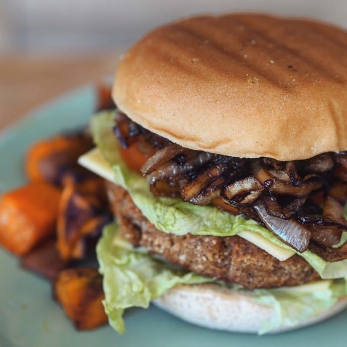 Loaded Vegan Burger Recipe | BULK POWDERS®